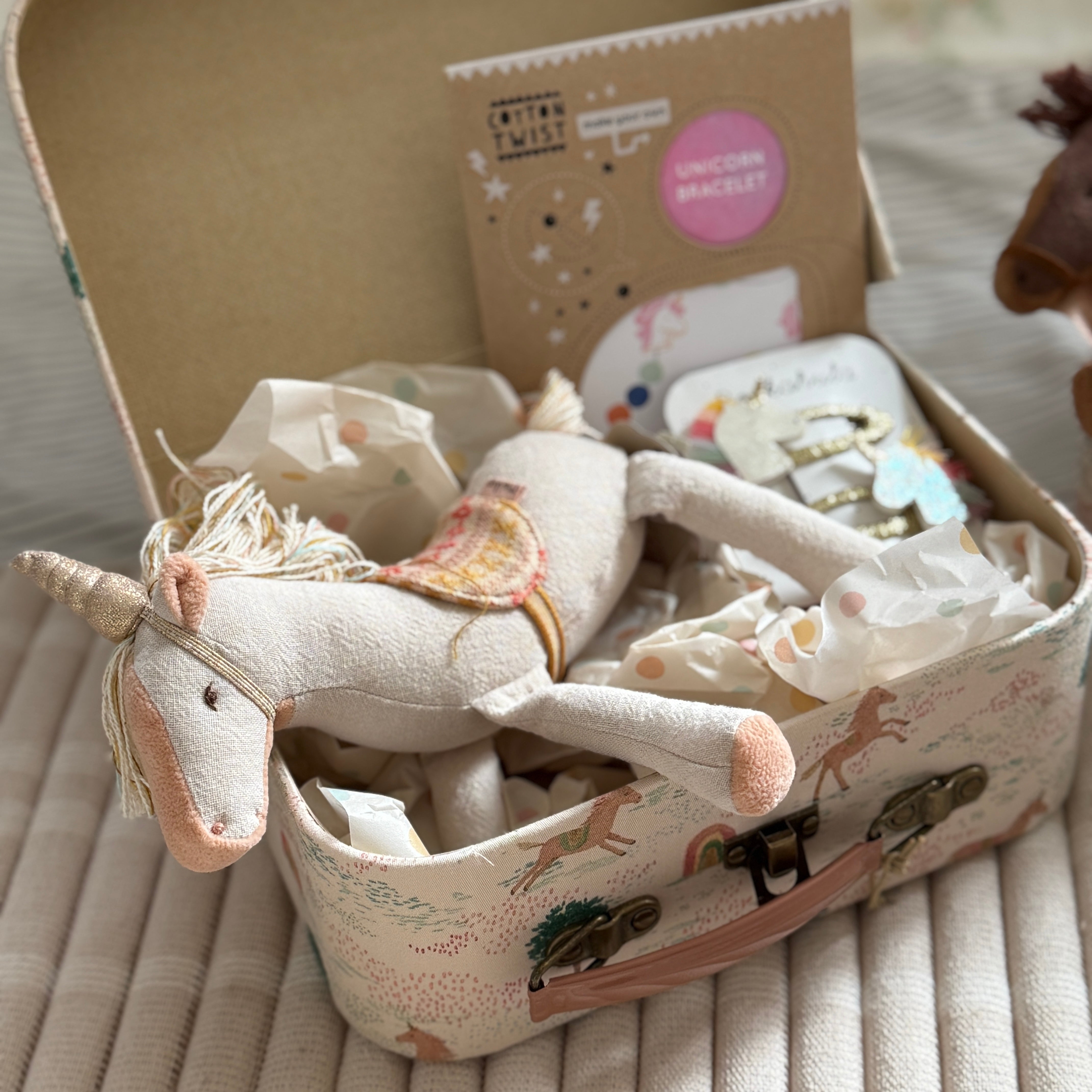 Unicorn Suitcase Gift Set | Unicorn Gift Set for Girls | Maileg gift ...