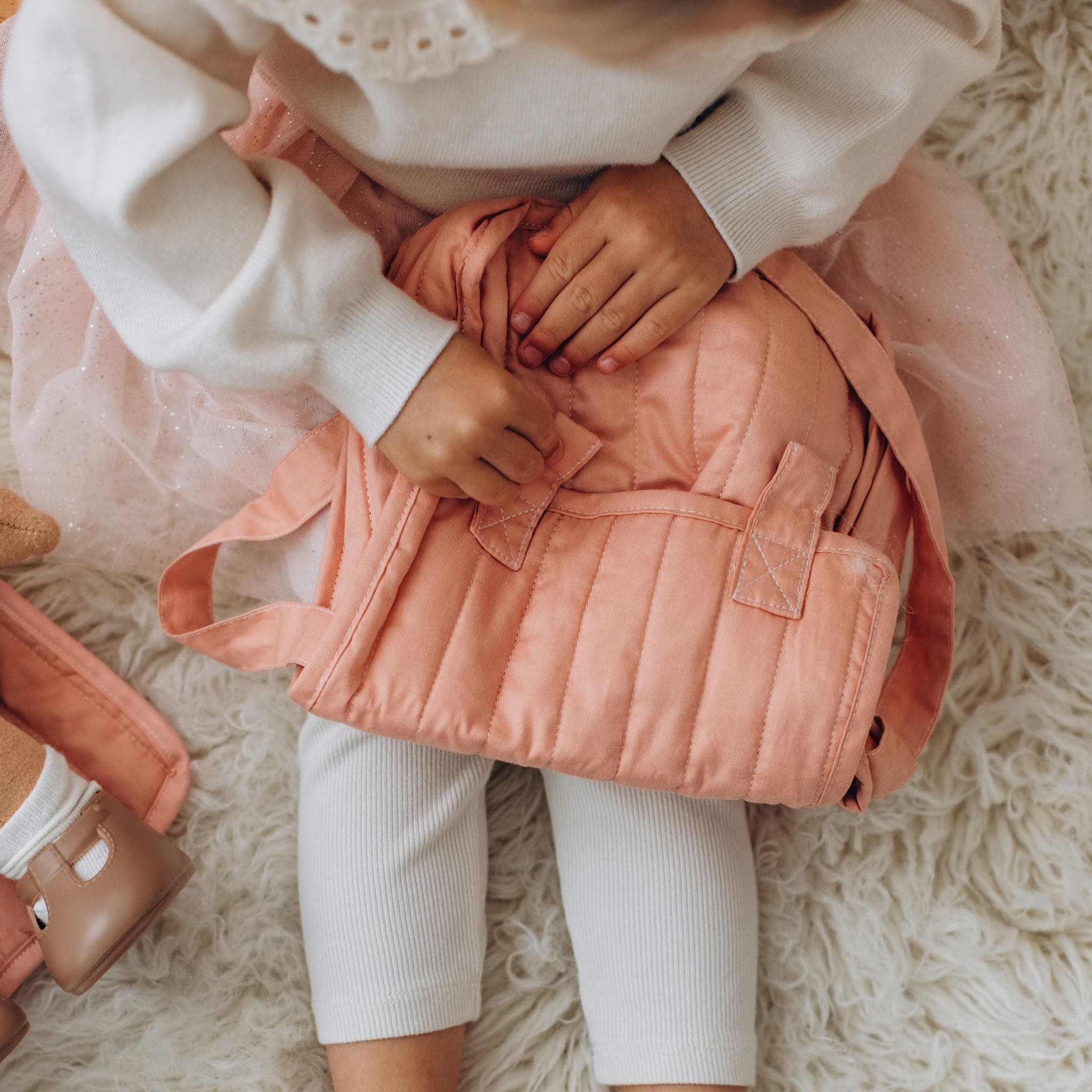 Olli Ella Carrie Convertible Changing Set – Rose | Doll Changing Bag ...