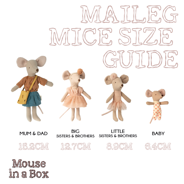 Maileg Size Guide: Get to know the Maileg sizes with our clear guide ...