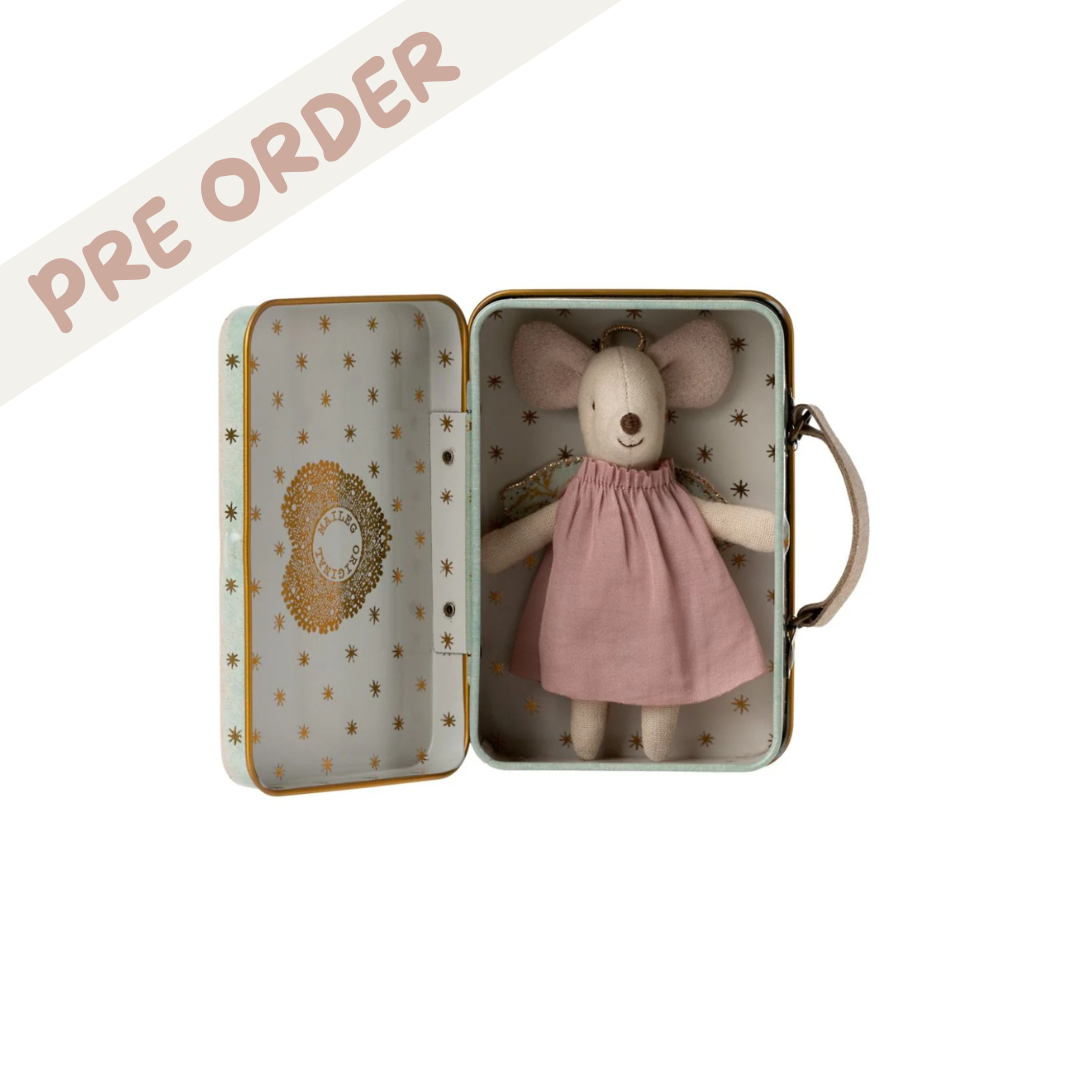 Maileg Angel Mouse in a Suitcase - Mouse in a Box – Mouseinabox