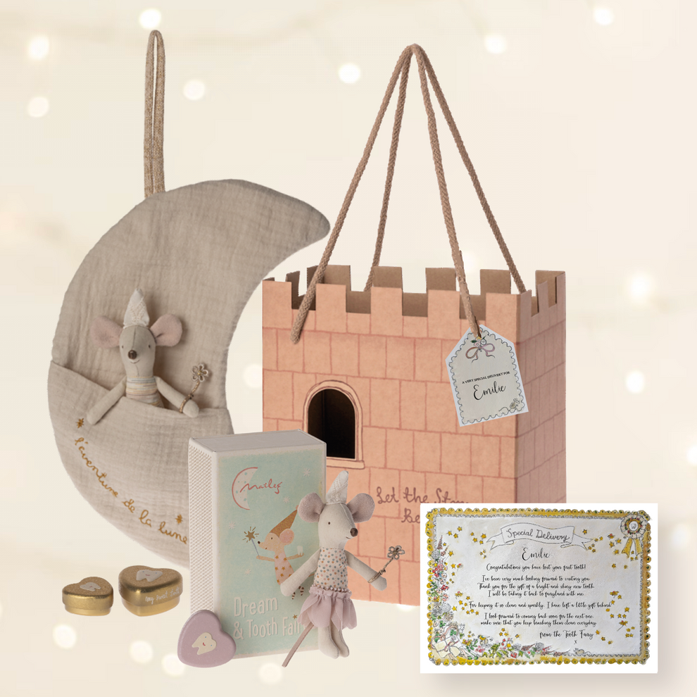 Maileg Tooth Fairy Mouse, Little Sister, Luxury Gift Set – Mouseinabox