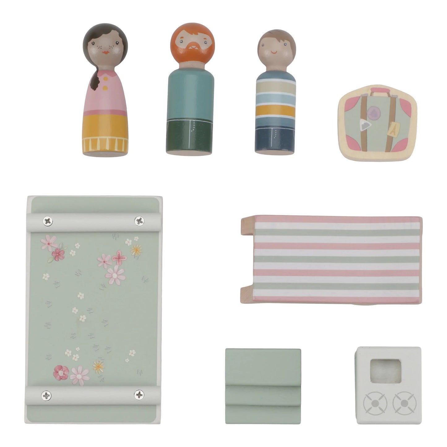 Little Dutch Wooden Toy Car & Caravan – Mouse in a Box