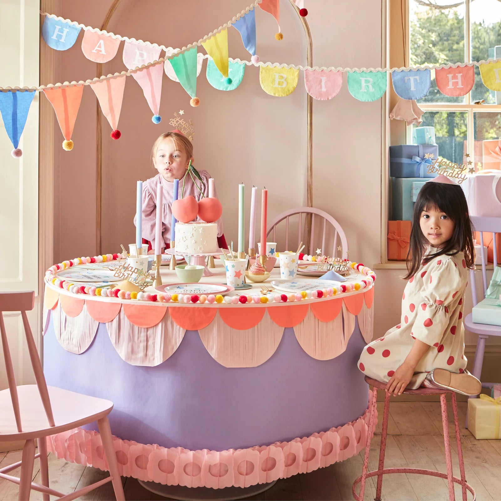 Meri Meri Happy Birthday Fabric Garland – Mouse in a Box